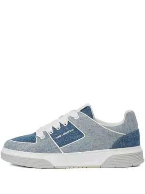 Karl Lagerfeld Kourtney Denim Lace-up Sneakers - Blue
