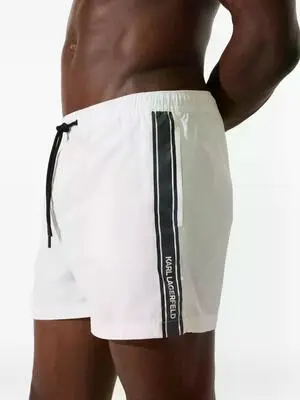 Karl Lagerfeld Swim Shorts With Side Stripe Detail