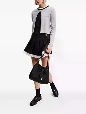Karl Lagerfeld Ikon Pleated Mini Skirt