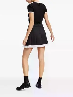 Karl Lagerfeld Ikon Pleated Mini Skirt