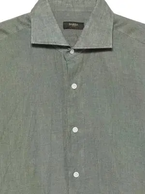 BARBA NAPOLI Curved-hem Shirt - Green