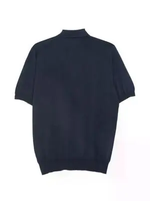 BARBA NAPOLI Short-sleeve Polo Shirt - Blue