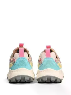 FLOWER MOUNTAIN Yamano 3 Floral Print Suede Sneakers - Pink