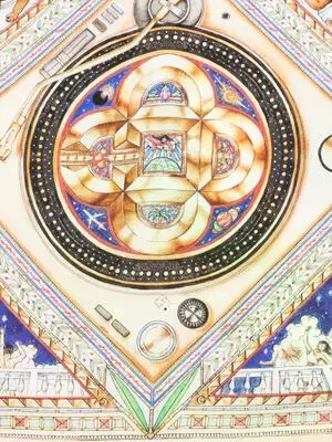 Casablanca Plafond Orné De Musique Silk Scarf