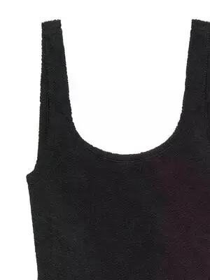 Hunza G Crinkle-effect Square Neck Swimsuit