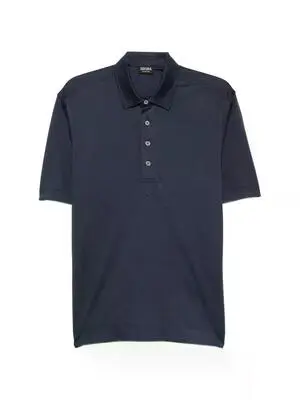 Zegna Short-sleeve Polo Shirt - Blue