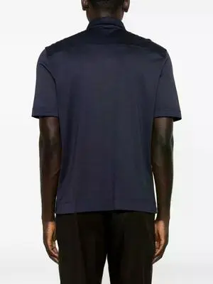 Zegna Short-sleeve Polo Shirt - Blue