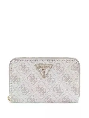 Guess Laurel Monogram Logo-plaque Wallet - Neutrals