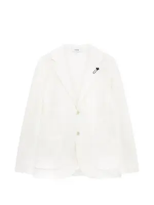 LARDINI Single-breasted Ribbed Blazer