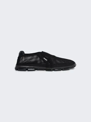 Miu Miu Technical Mesh Fabric Sneakers - Black