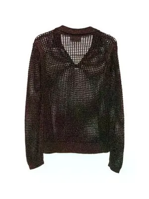 MC2 SAINT BARTH Lurex Open-knit Sweater