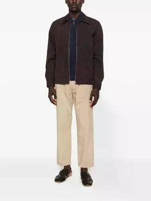 AROVESCIO Zip-fastening Short-sleeve Polo Shirt