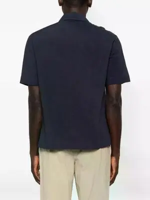 AROVESCIO Zip-fastening Short-sleeve Polo Shirt
