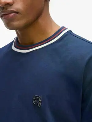 Karl Lagerfeld Ikon Striped Neck T-shirt