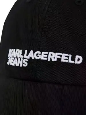 Karl Lagerfeld Embroidered Logo Baseball Cap - Black
