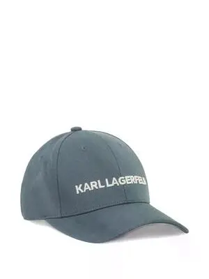 Karl Lagerfeld Embroidered Logo Baseball Cap - Blue