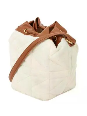 Karl Lagerfeld Quilted Bucket Bag - Neutrals