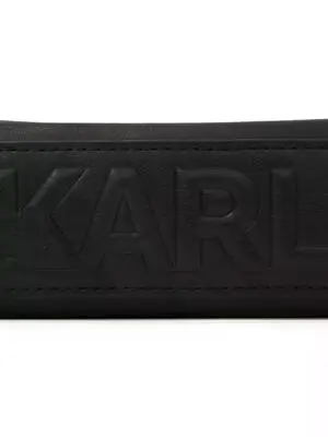 Karl Lagerfeld Ikon Smooth Cross Body Bag - Black