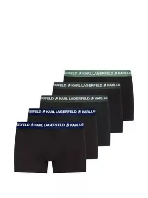 Karl Lagerfeld Logo-waistband Boxers - Black