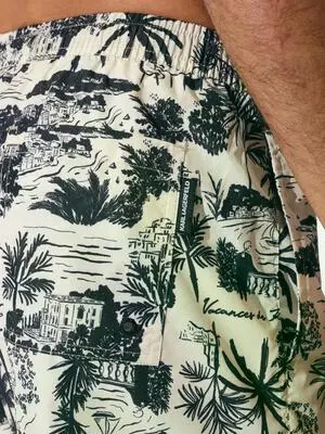 Karl Lagerfeld Graphic Print Swim Shorts
