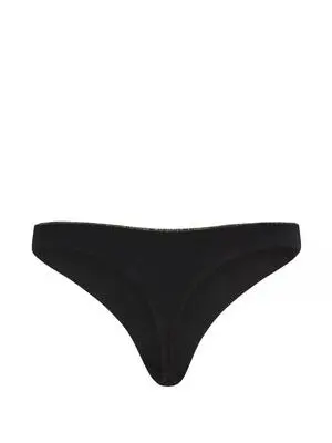 Karl Lagerfeld Ikon Glitter Thong - Black