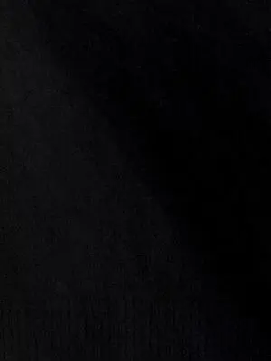 ROBERTO COLLINA Bouclé-knit T-shirt - Black