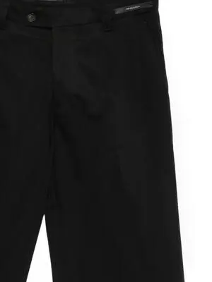 MICHAEL COAL Pressed Crease Trousers - Black
