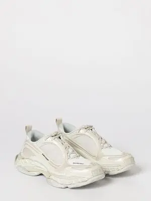 Balenciaga Triple S.2 Mesh And Rubber Sneakers - Grey