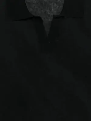 A PAPER KID Open-collar T-shirt