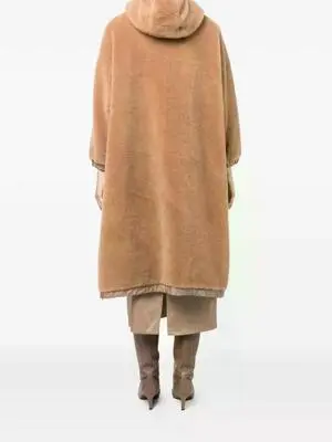 Brunello Cucinelli Shearling Hooded Coat