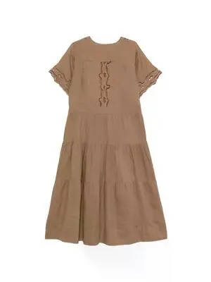 Seventy Broderie Anglaise Tiered Midi Dress