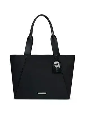 Karl Lagerfeld Ikon Tote Bag With Logo Plaque