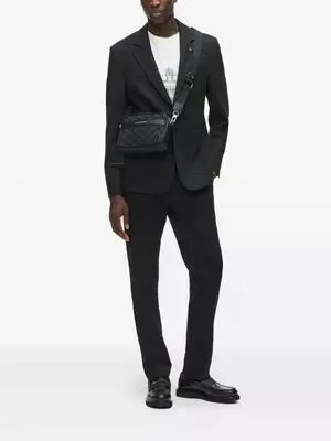 Karl Lagerfeld Monogram Jacquard Messenger Bag