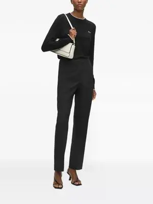 Karl Lagerfeld Merino Wool Sweater With Embroidered Logo