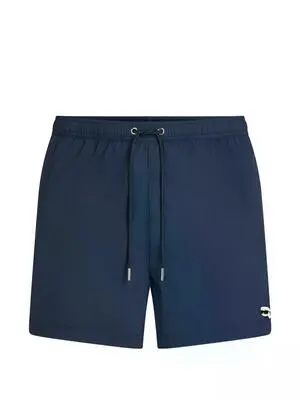 Karl Lagerfeld Ikon Logo-detail Swim Shorts - Blue