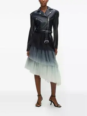 Karl Lagerfeld Asymmetric Tiered Midi Skirt