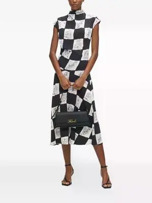 Karl Lagerfeld K/signature Shoulder Bag - Black