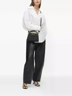 Karl Lagerfeld Signature Top-handle Crossbody Bag - Black