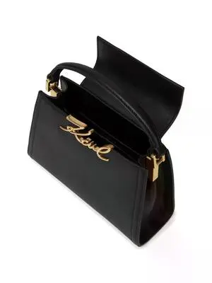 Karl Lagerfeld Signature Top-handle Crossbody Bag - Black