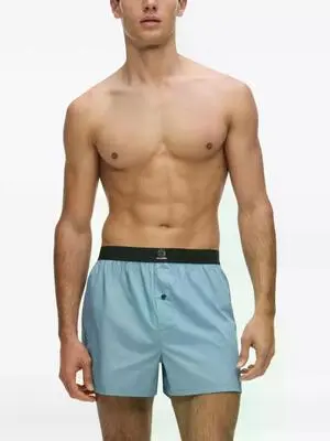 Karl Lagerfeld Ikon Woven Boxers - Blue