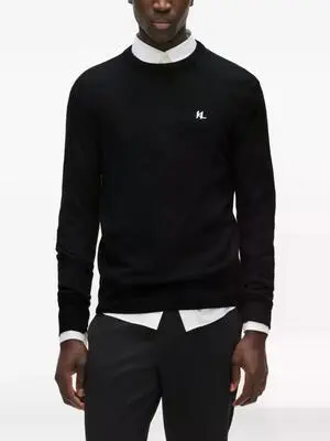 Karl Lagerfeld Merino Wool Crew Neck Sweater