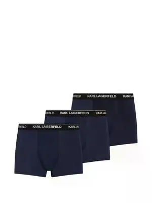 Karl Lagerfeld Logo-waistband Boxers - Blue