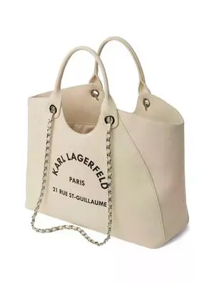 Karl Lagerfeld Rue St-guillaume Chain-link Tote Bag