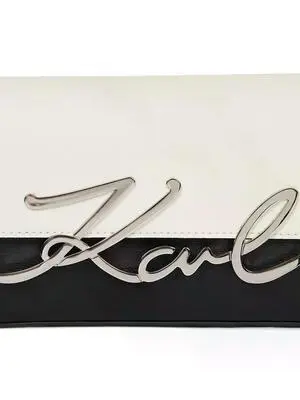 Karl Lagerfeld K/signature Bead-embellished Shoulder Bag