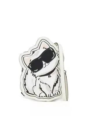 Karl Lagerfeld Ikon Choupette Crossbody Bag - White
