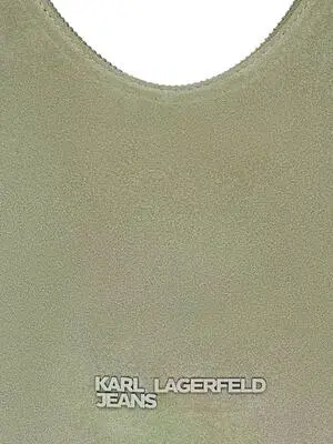 Karl Lagerfeld Suede Shoulder Bag