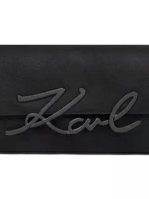 Karl Lagerfeld Small K/signature Chain Shoulder Bag - Black