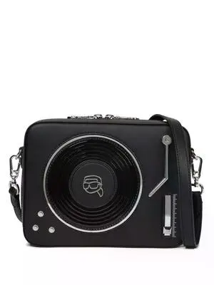 Karl Lagerfeld Ikon Record Player Crossbody Bag - Black