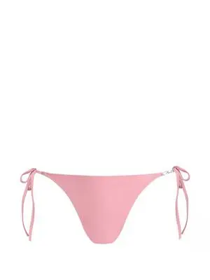 Karl Lagerfeld Signature Side-tie Bikini Briefs - Pink