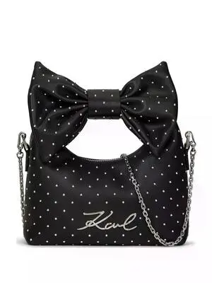 Karl Lagerfeld K/soiree Bow Crossbody Bag - Black